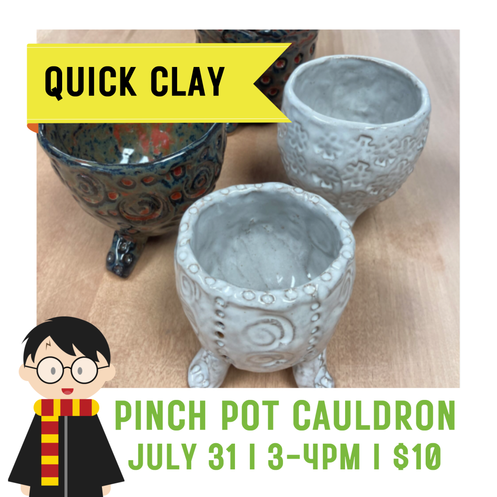 Quick Clay: Pinch Pot Cauldrons - Pearl City Clay House