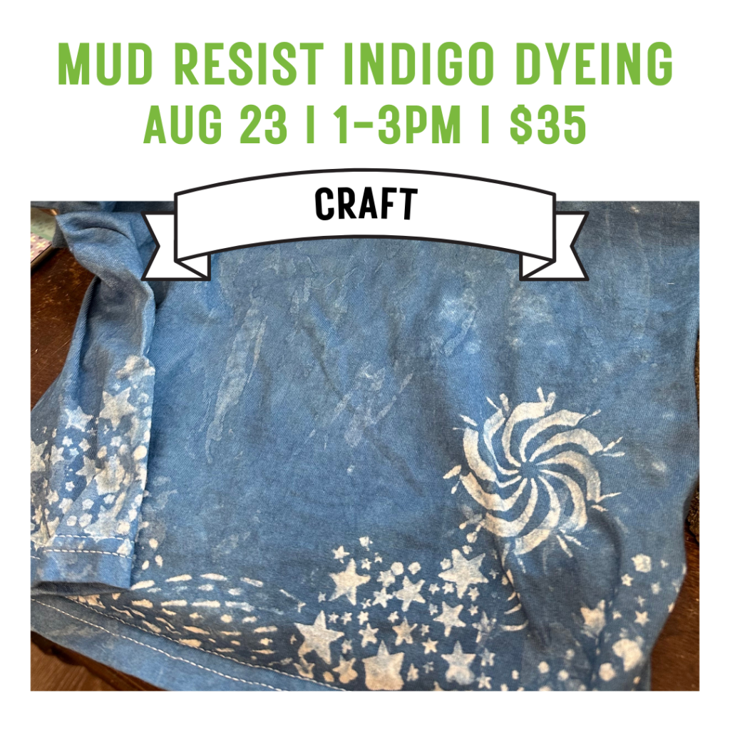 Mud Resist Indigo Dyeing - Pearl City Clay House
