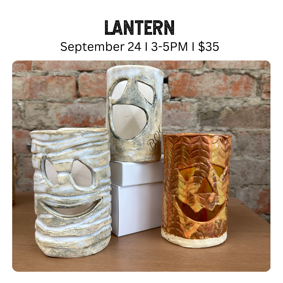 Hand-built Halloween Lantern - Pearl City Clay House