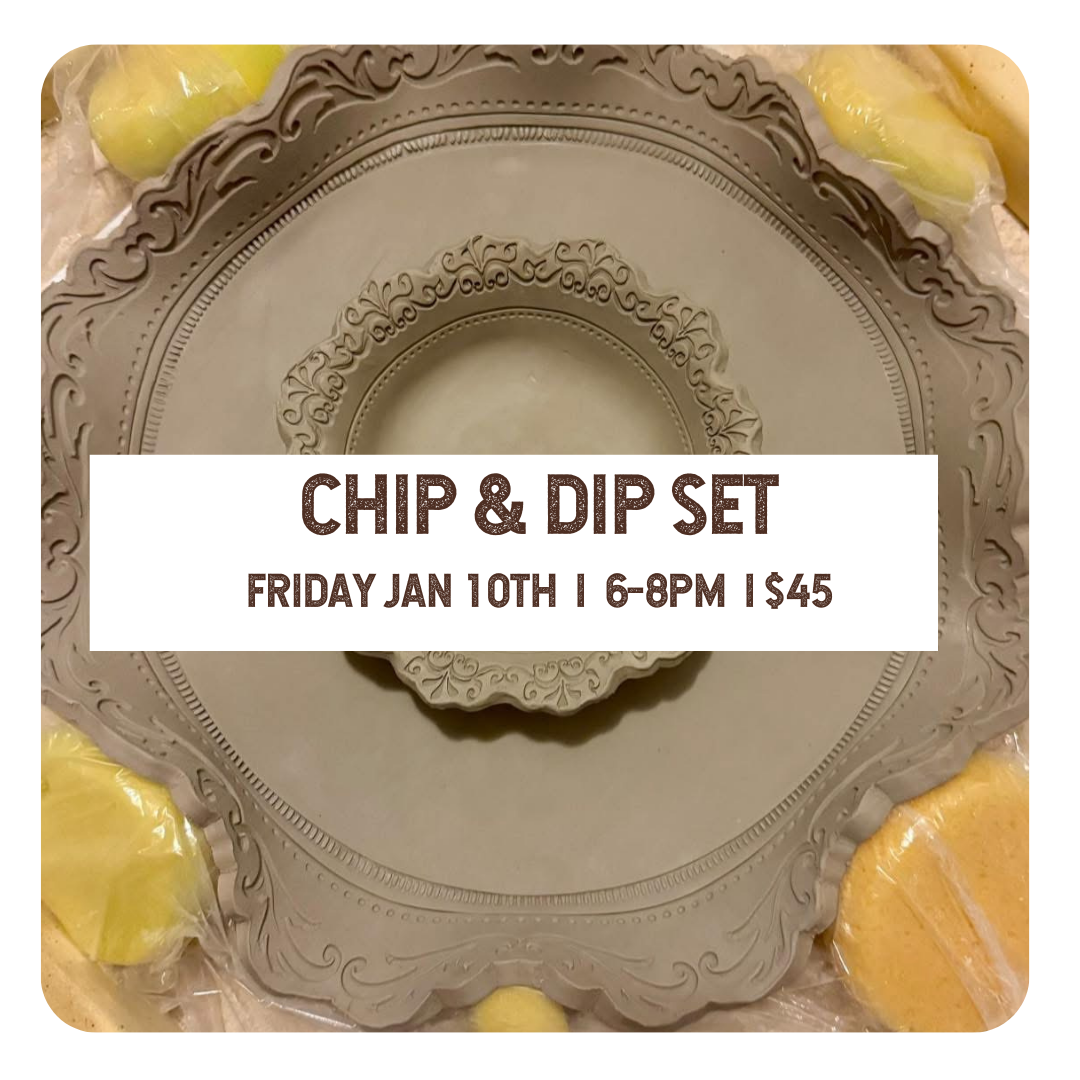 Chips and Dip Set - Pearl City Clay House