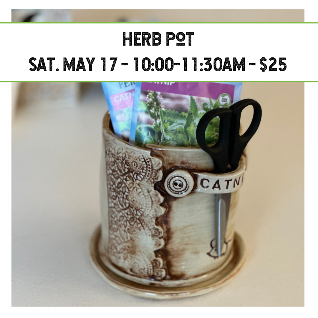 herb pot - Pearl City Clay House