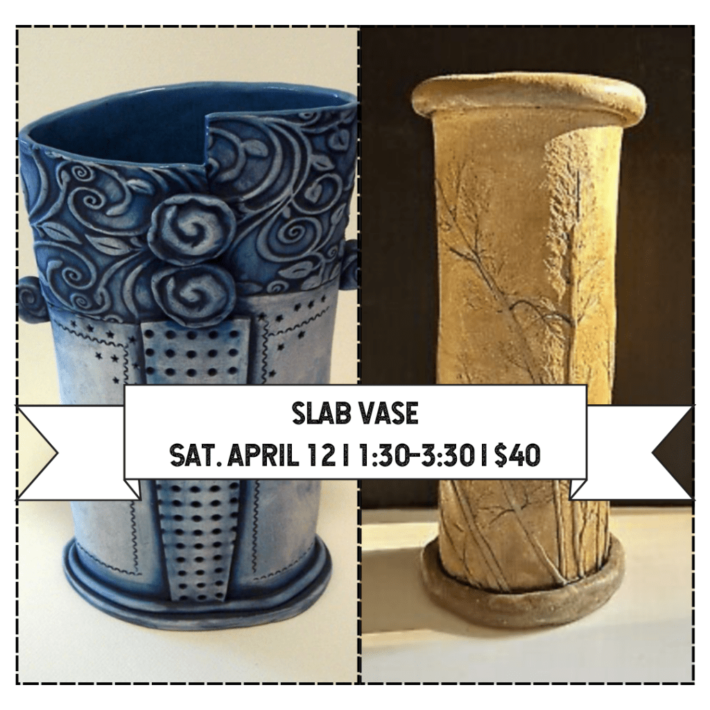 build a slab vase - Pearl City Clay House