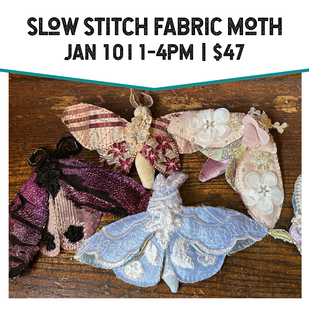 Fabric Moths - Pearl City Clay House
